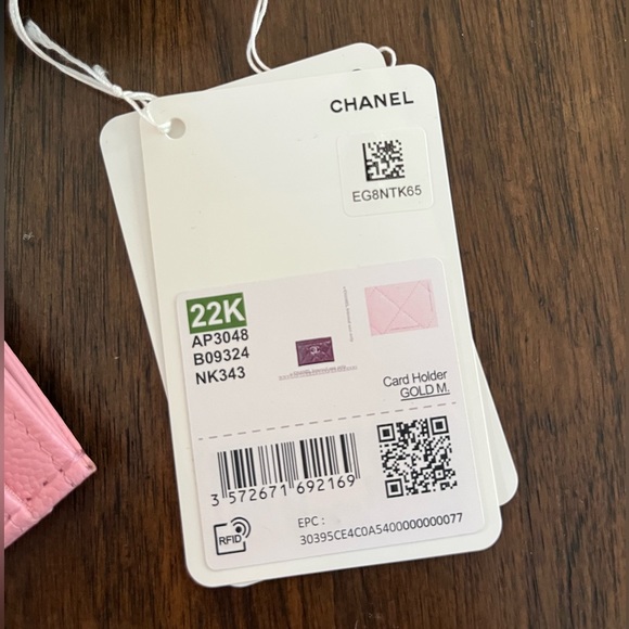 CHANEL | Bags | Brand New Chanel 22k Card Holder In Light Pink | Poshmark